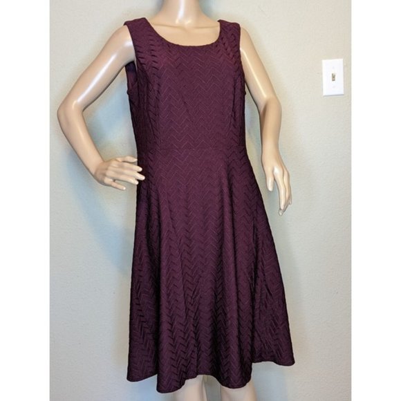 R & M Richards | Dresses | R M Richards Burgundy Knit Dress Size 2 ...
